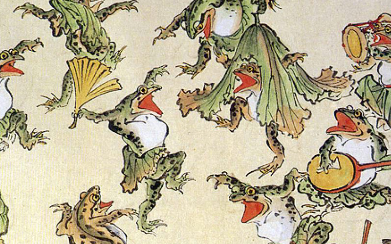 日本製アートTシャツ・日本製ギフト 侍蛙 Tシャツ | WAJIN Art T-shirts Japan